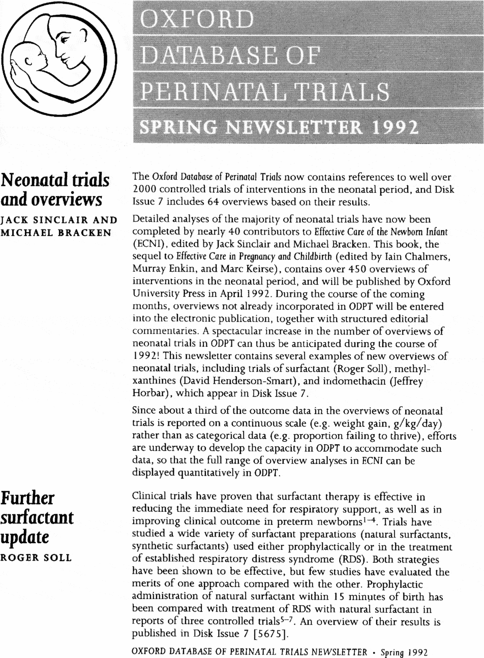 The origins, evolution, and future of The Cochrane Database of ...