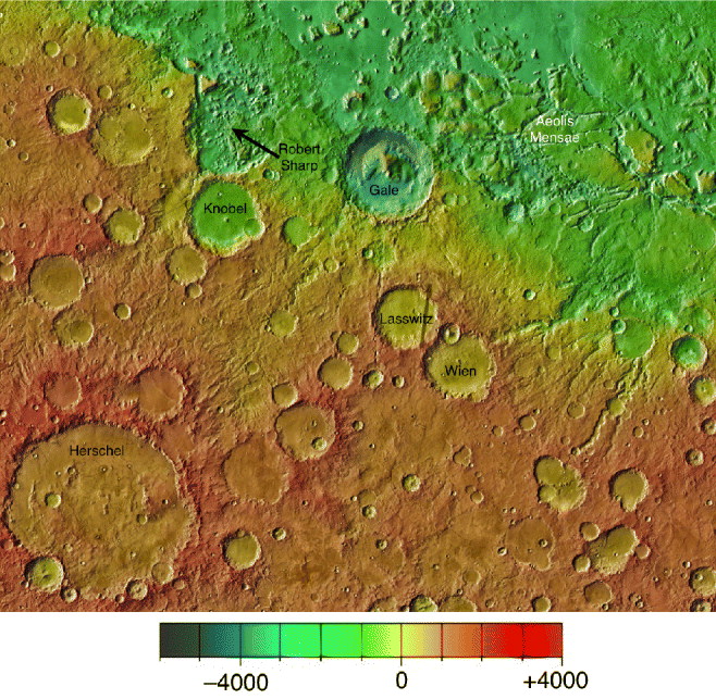 Gale crater: the Mars Science Laboratory/Curiosity Rover Landing Site ...