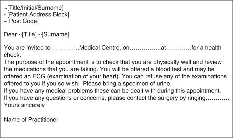 Is the use of an invitation letter effective in prompting patients with ...