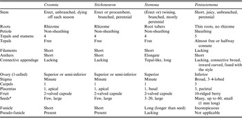 REVIEW OF THE GENUS STICHONEURON (STEMONACEAE) | Edinburgh Journal of ...