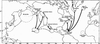 A review of humpback whales' migration patterns worldwide and their ...