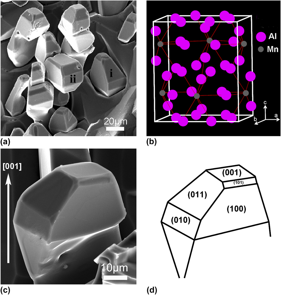 Faceted Nonfaceted Growth Transition And 3 D Morphological Evolution Of Primary Al6mn
