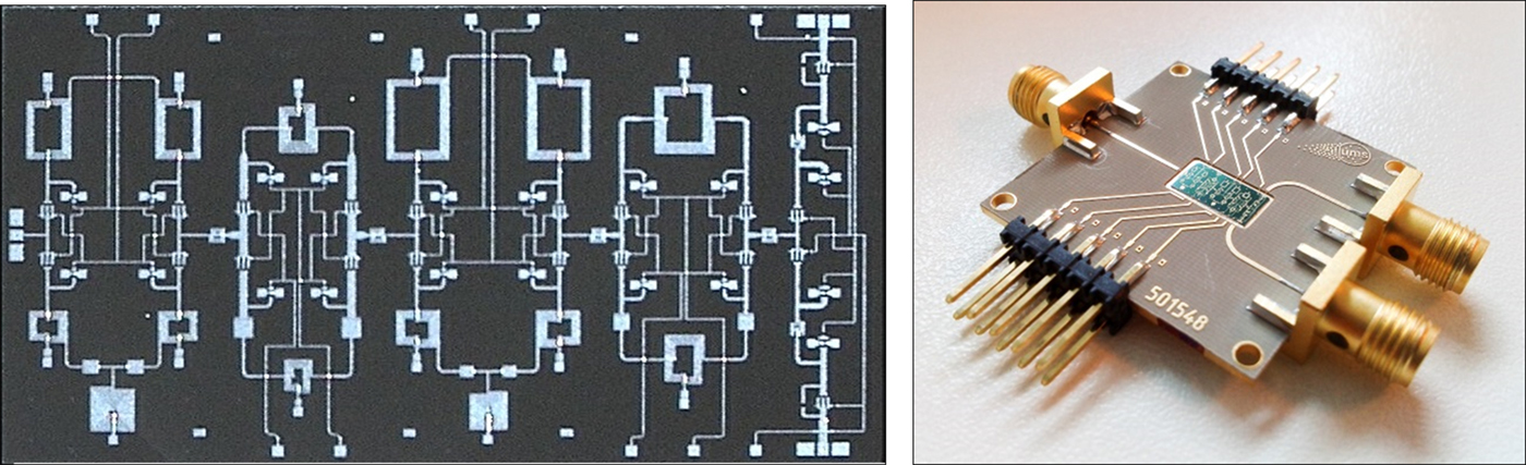 0.8–8 GHz 4-bit MMIC phase shifter for T/R modules | International ...