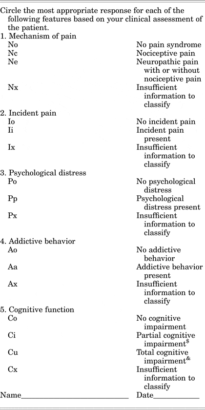 The routine use of the Edmonton Classification System for Cancer Pain ...