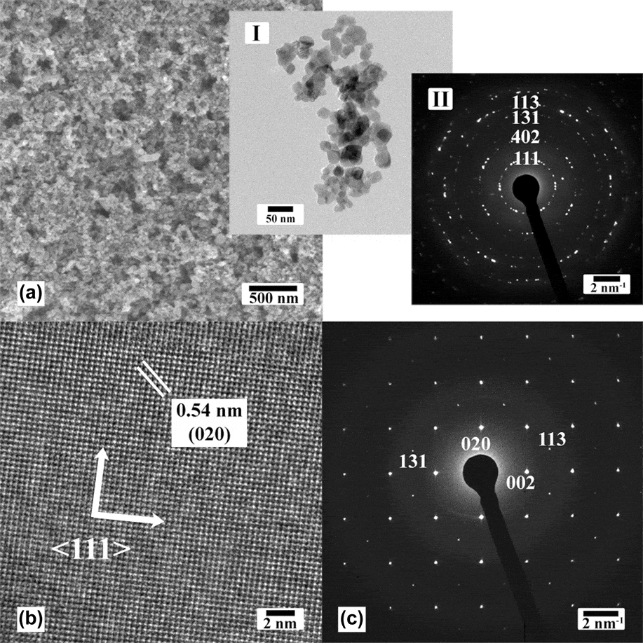 Synthesis of tungsten oxide nanoparticles using a hydrothermal method ...