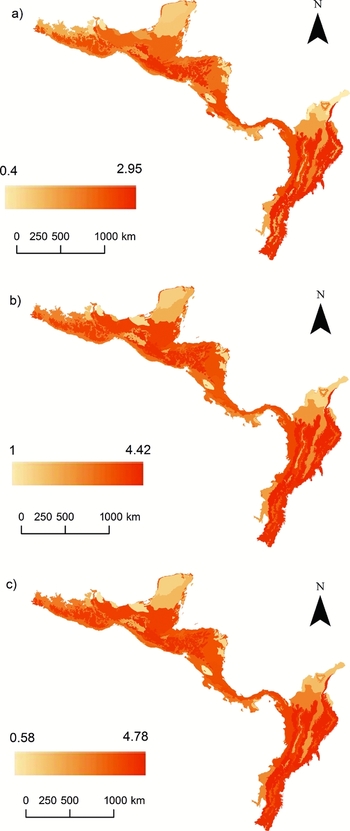 Environmental heterogeneity of World Wildlife Fund for Nature ...