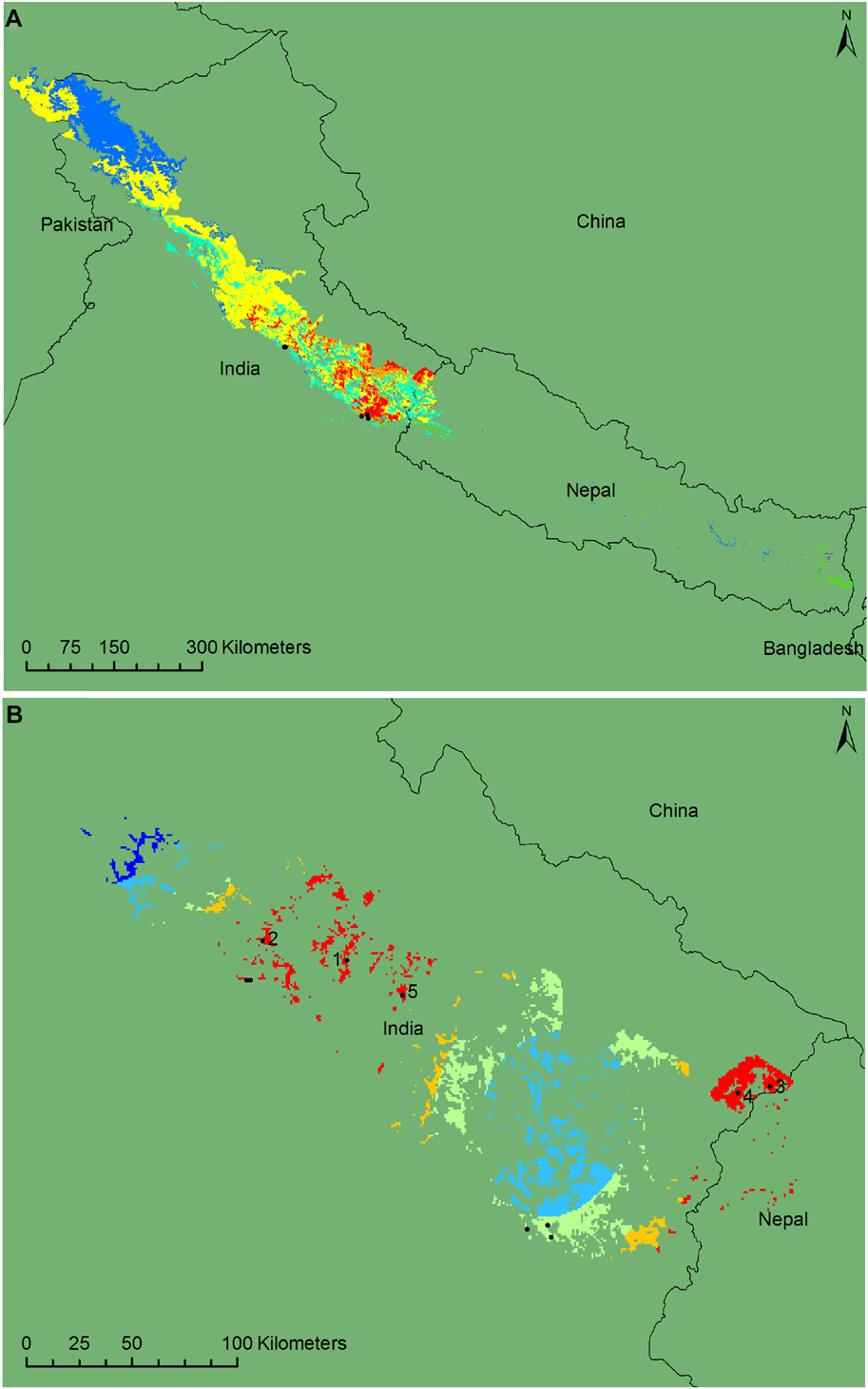 Mapping the potential distribution of the Critically Endangered ...