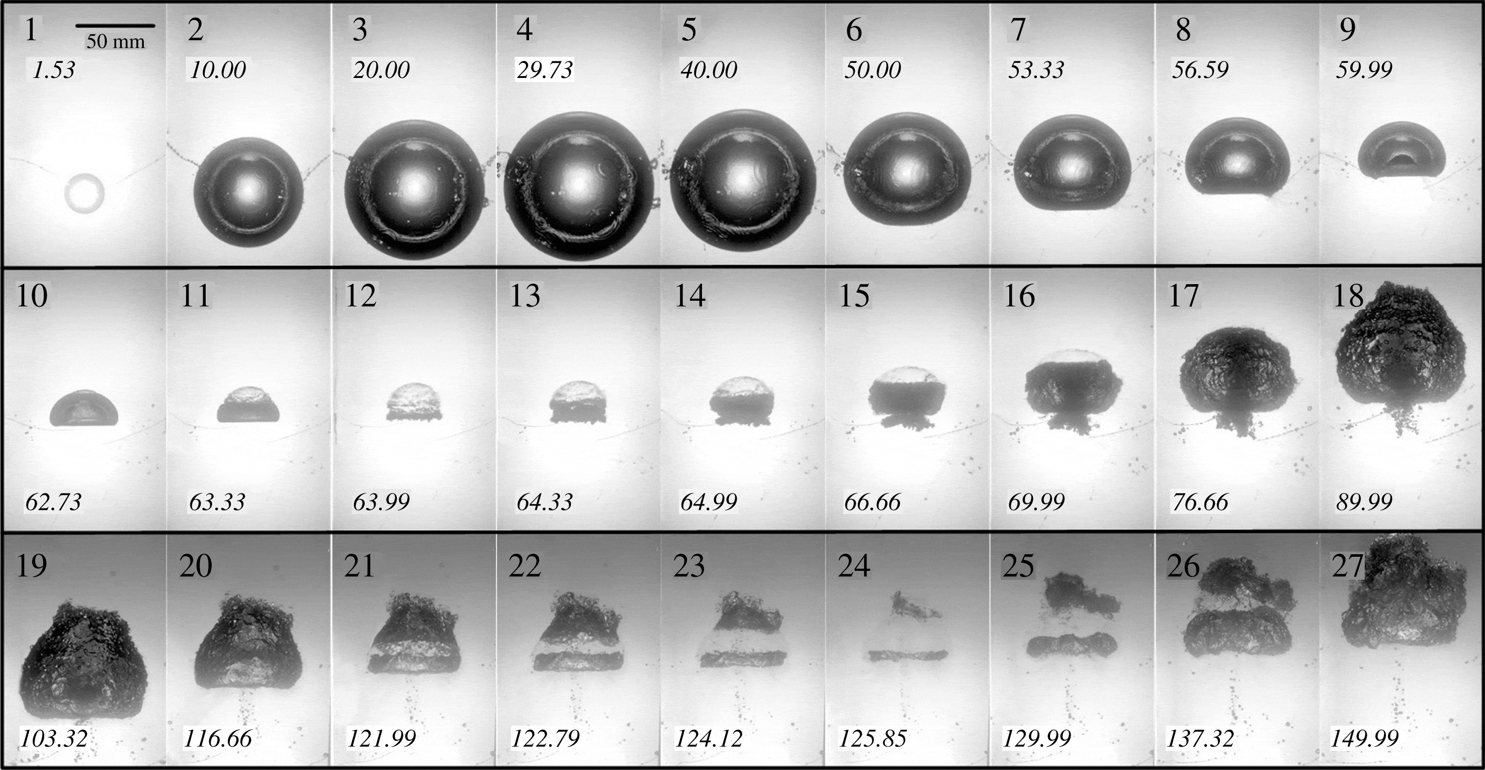 Experimental study on bubble dynamics subject to buoyancy | Journal of ...