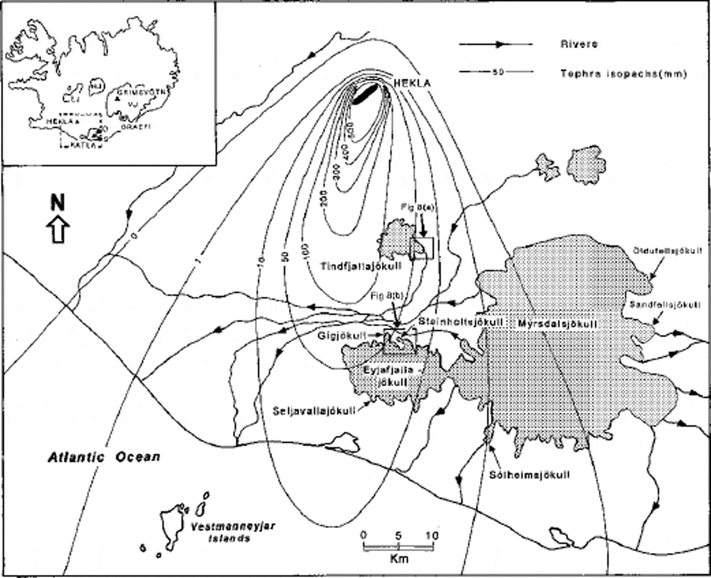 Glaciological response to distal tephra fallout from the 1947 eruption ...