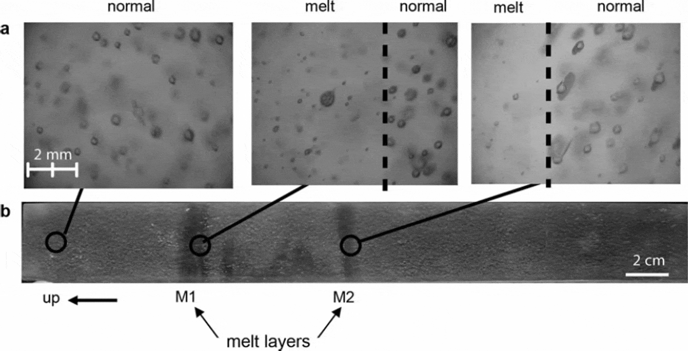 CO2 diffusion in polar ice: observations from naturally formed CO2 ...