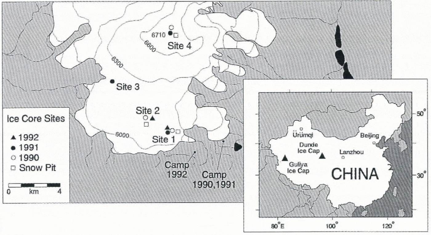 A 1000 year climate ice-core record from the Guliya ice cap, China: its ...