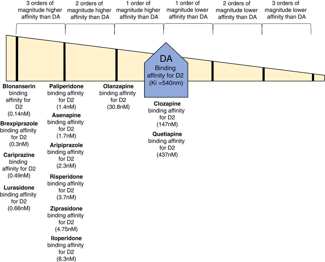 Drugs for psychosis and mood: unique actions at D3, D2, and D1 dopamine ...