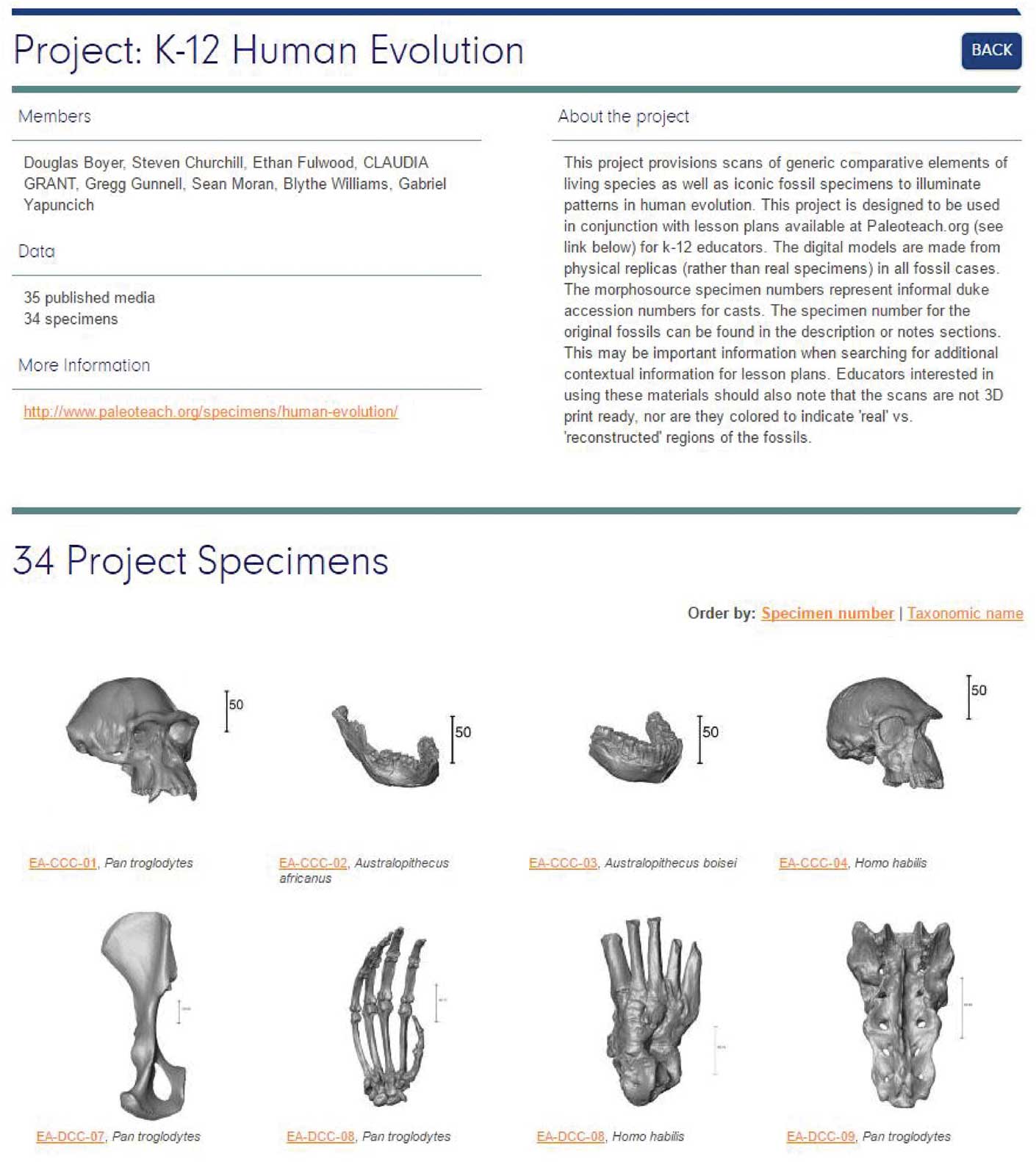 MORPHOSOURCE: ARCHIVING AND SHARING 3-D DIGITAL SPECIMEN DATA | The ...