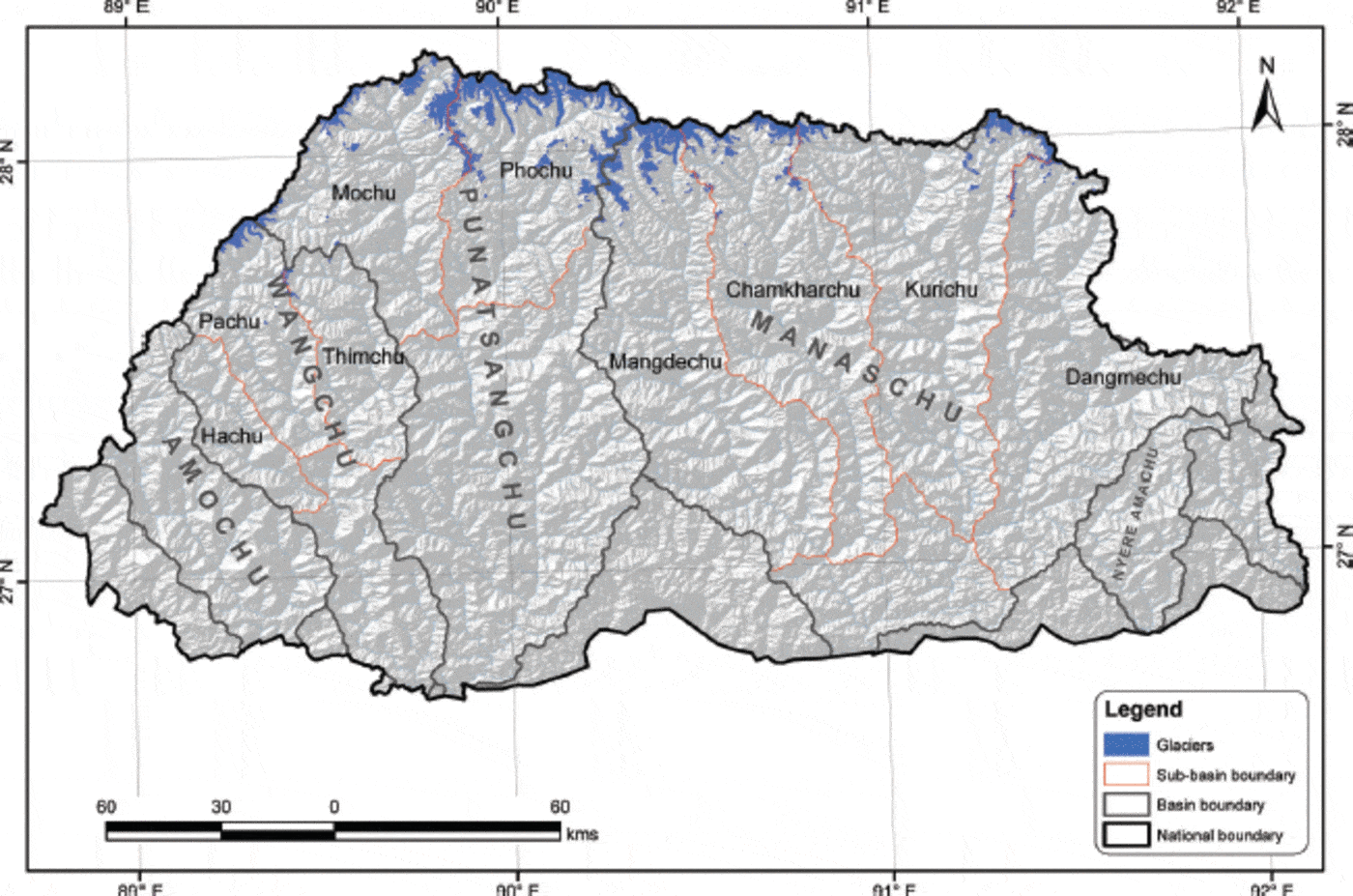The status and decadal change of glaciers in Bhutan from the 1980s to ...