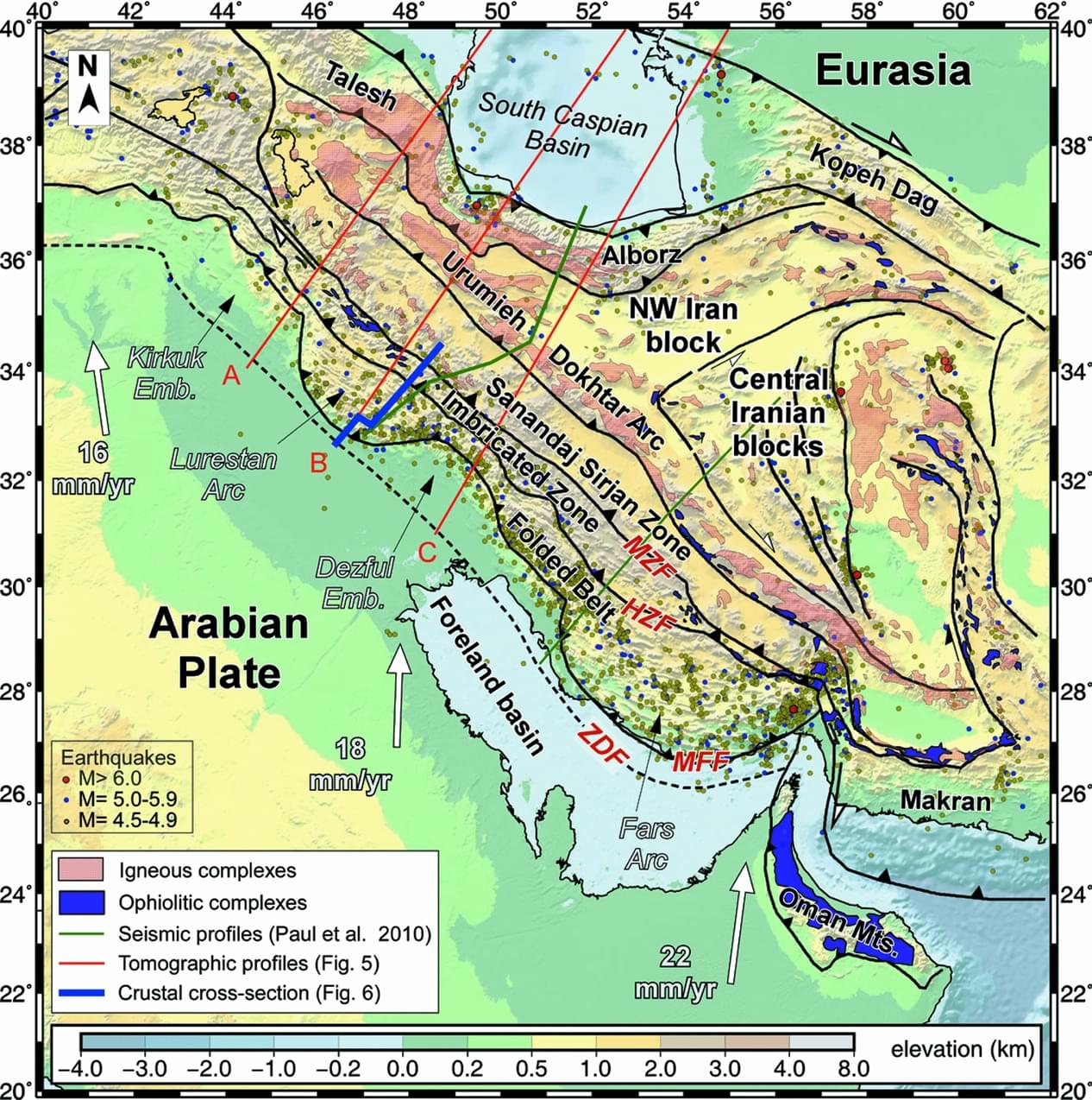 Crustal-scale cross-sections across the NW Zagros belt: implications ...