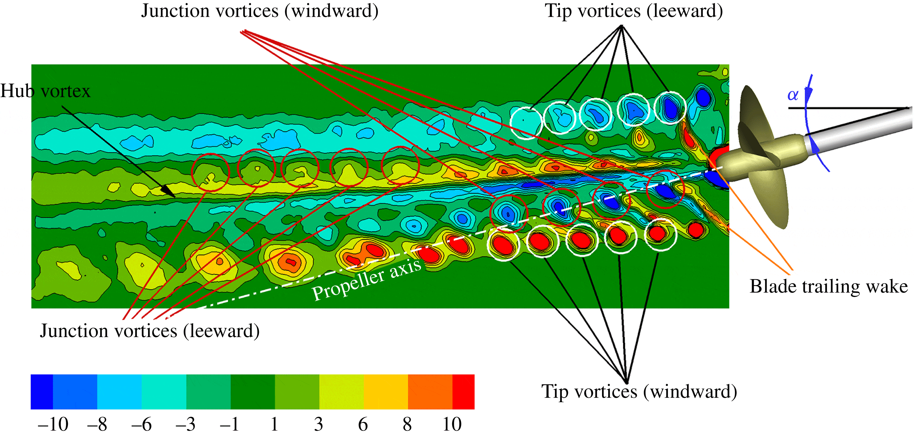 Propeller wake evolution mechanisms in oblique flow conditions ...