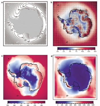 Changes in Antarctic temperature, wind and precipitation in response to ...