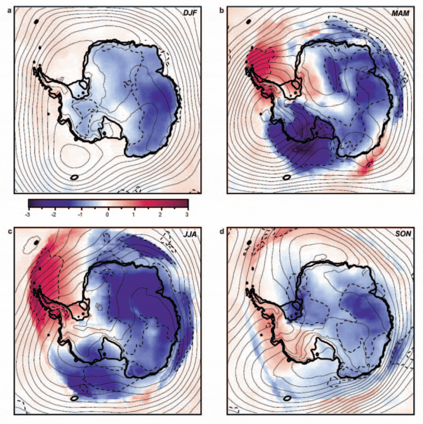 Changes in Antarctic temperature, wind and precipitation in response to ...
