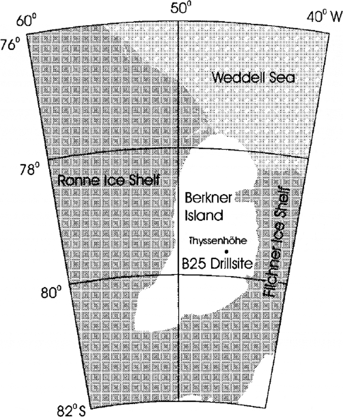 Density log of a 181 m long ice core from Berkner Island, Antarctica ...