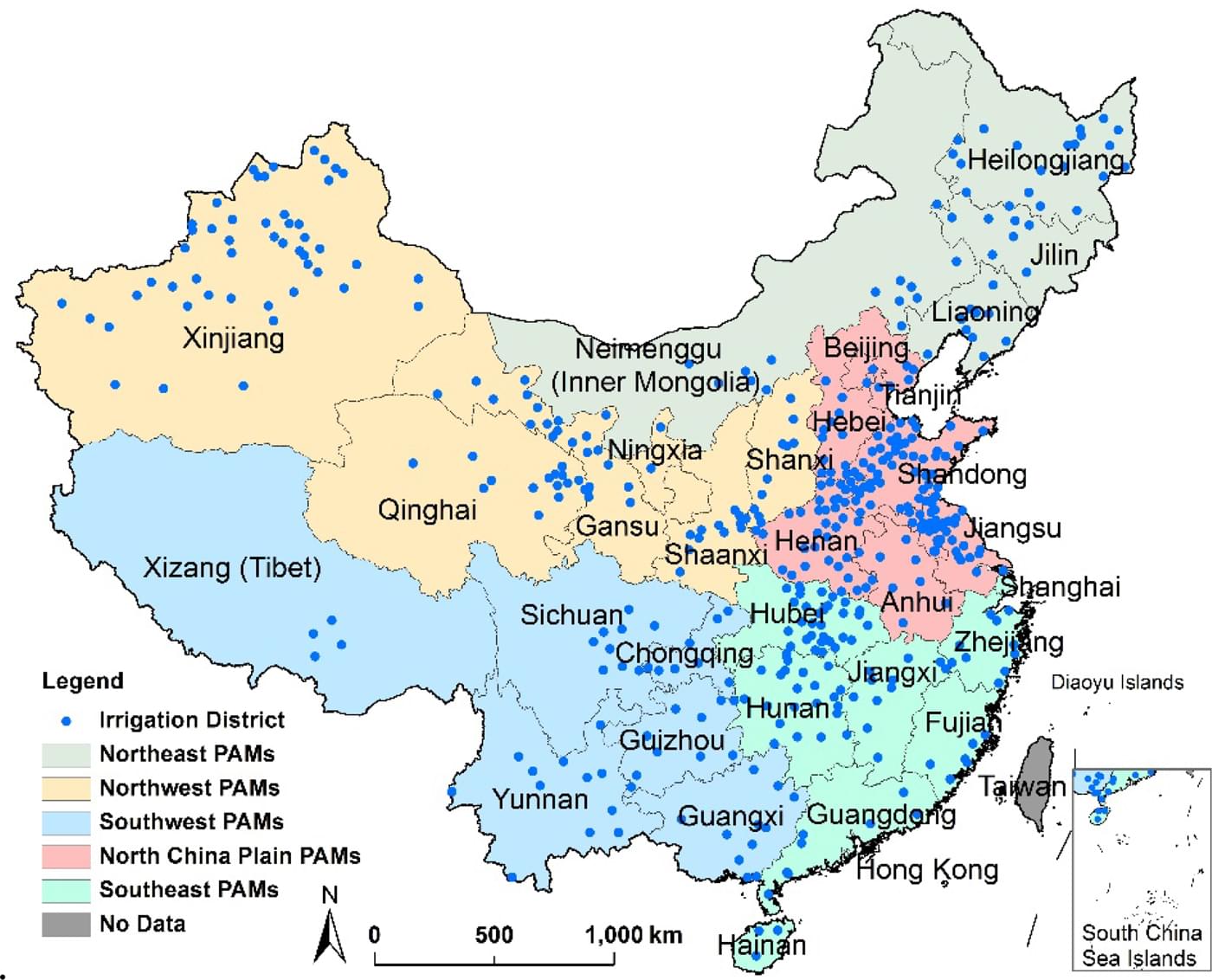 Temporal–spatial distributions of water use and productivity of maize ...