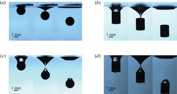 On the contact-line pinning in cavity formation during solid–liquid ...