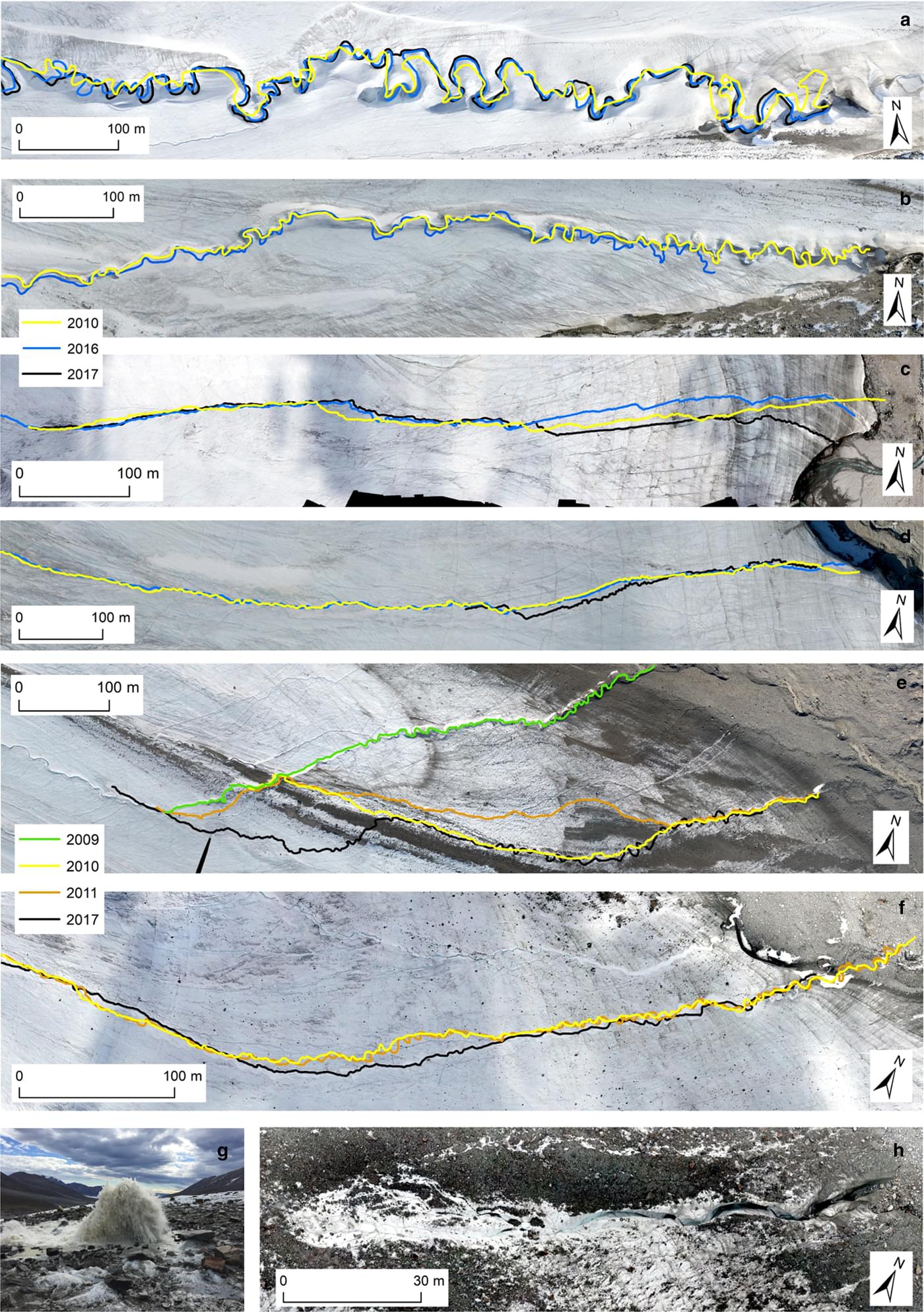 Long-term observations of supraglacial streams on an Arctic glacier ...
