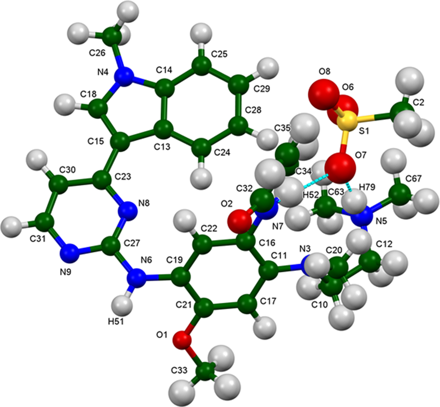 Crystal structure of osimertinib mesylate Form B (Tagrisso ...