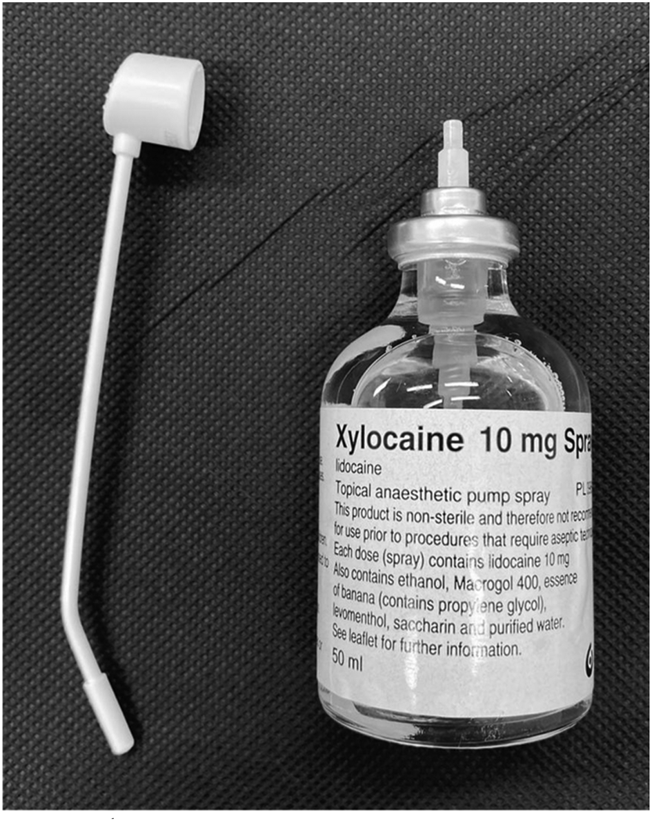The use of lidocaine spray (Xylocaine) as a topical anaesthetic for ...