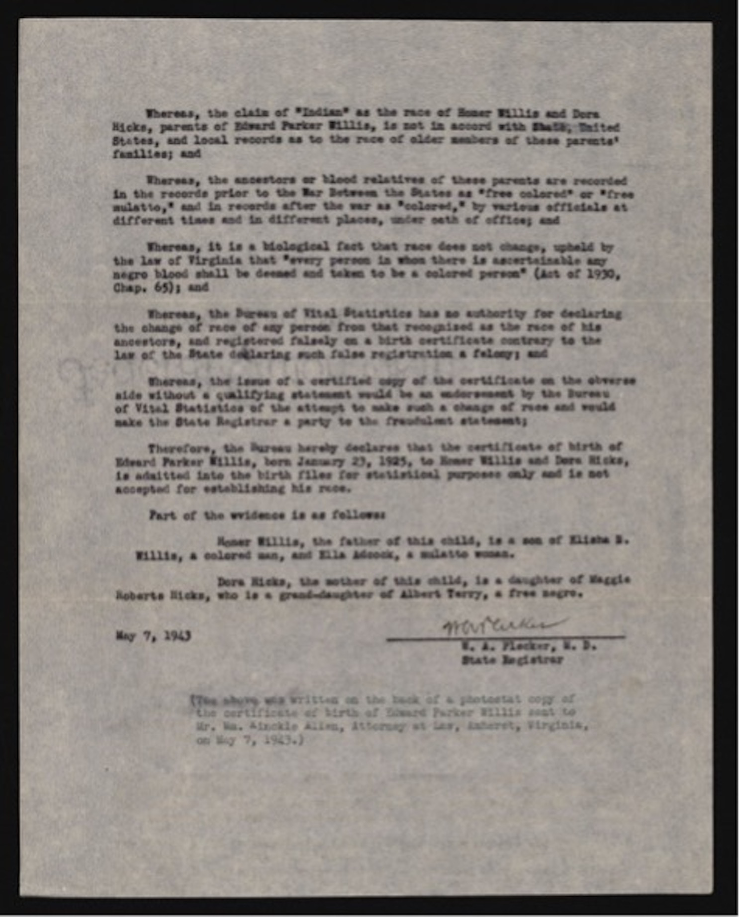 Birth Registration And The Administration Of White Supremacy Modern