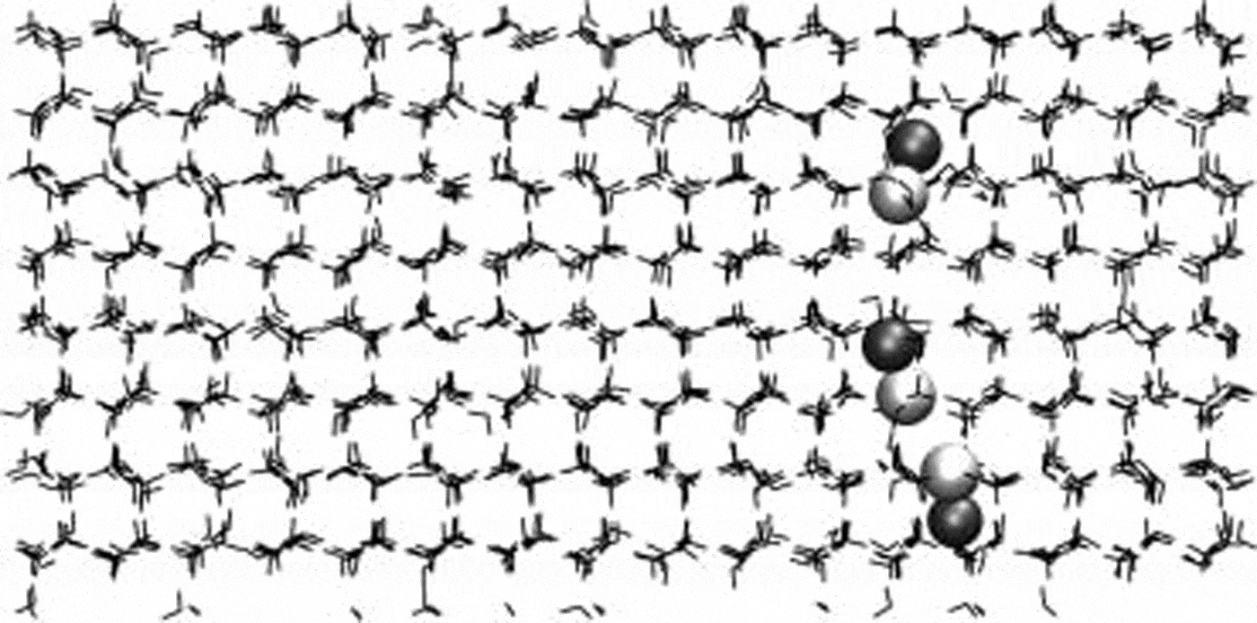 Molecular dynamics simulation of ice growth from supercooled pure water ...