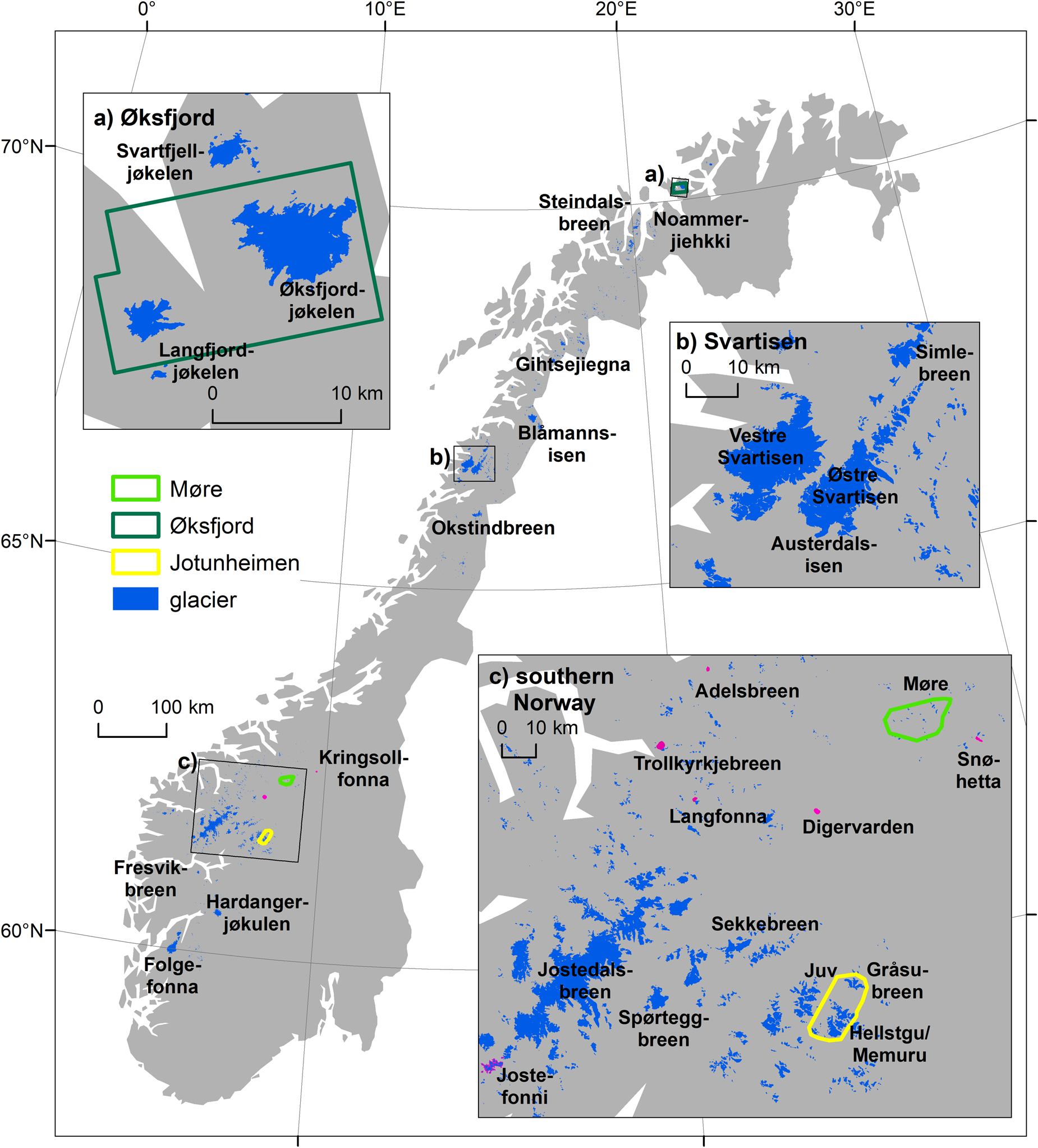 An inventory of Norway's glaciers and ice-marginal lakes from 2018–19 ...