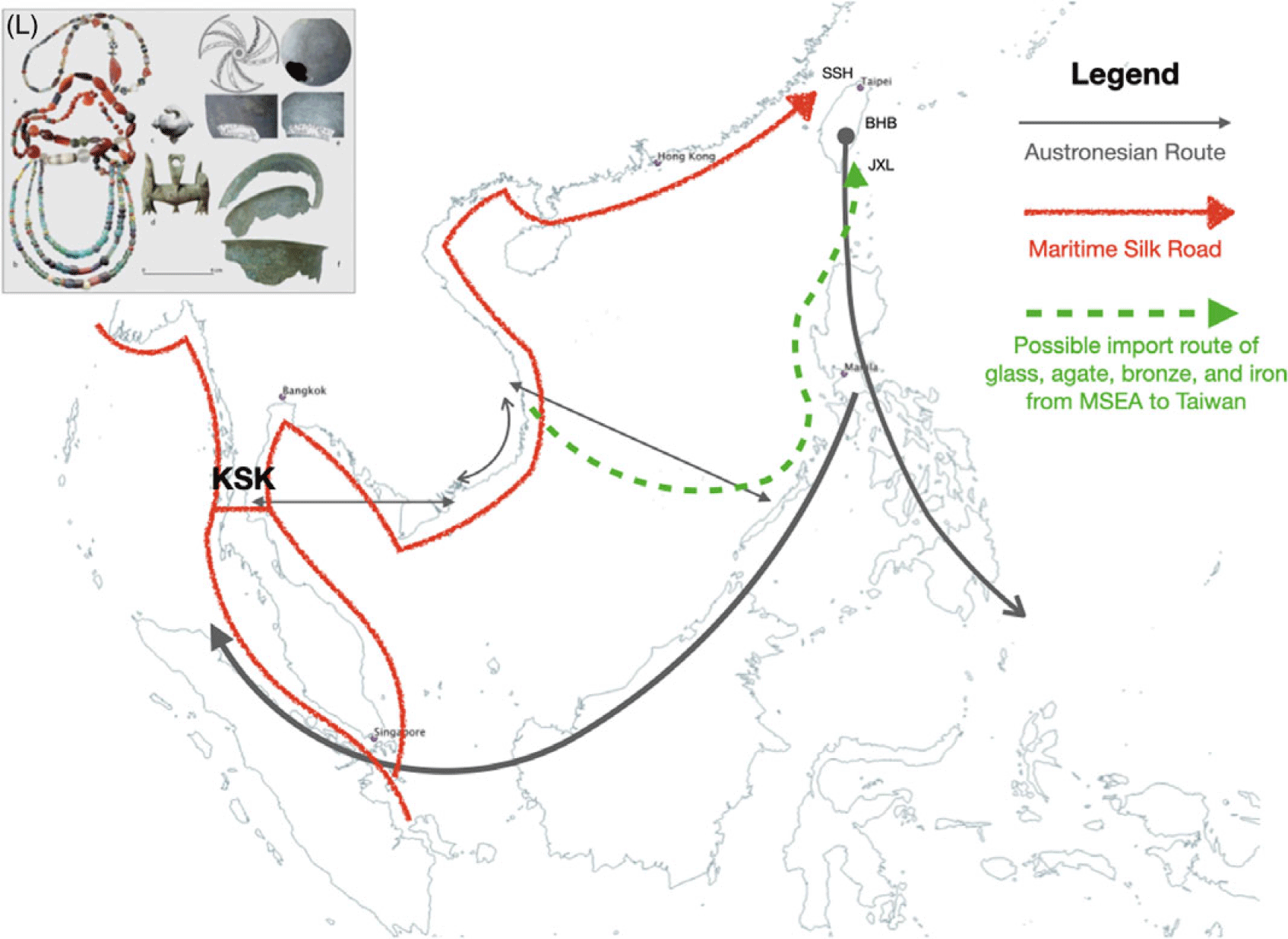 Intertwined maritime Silk Road and Austronesian routes: A Taiwanese ...