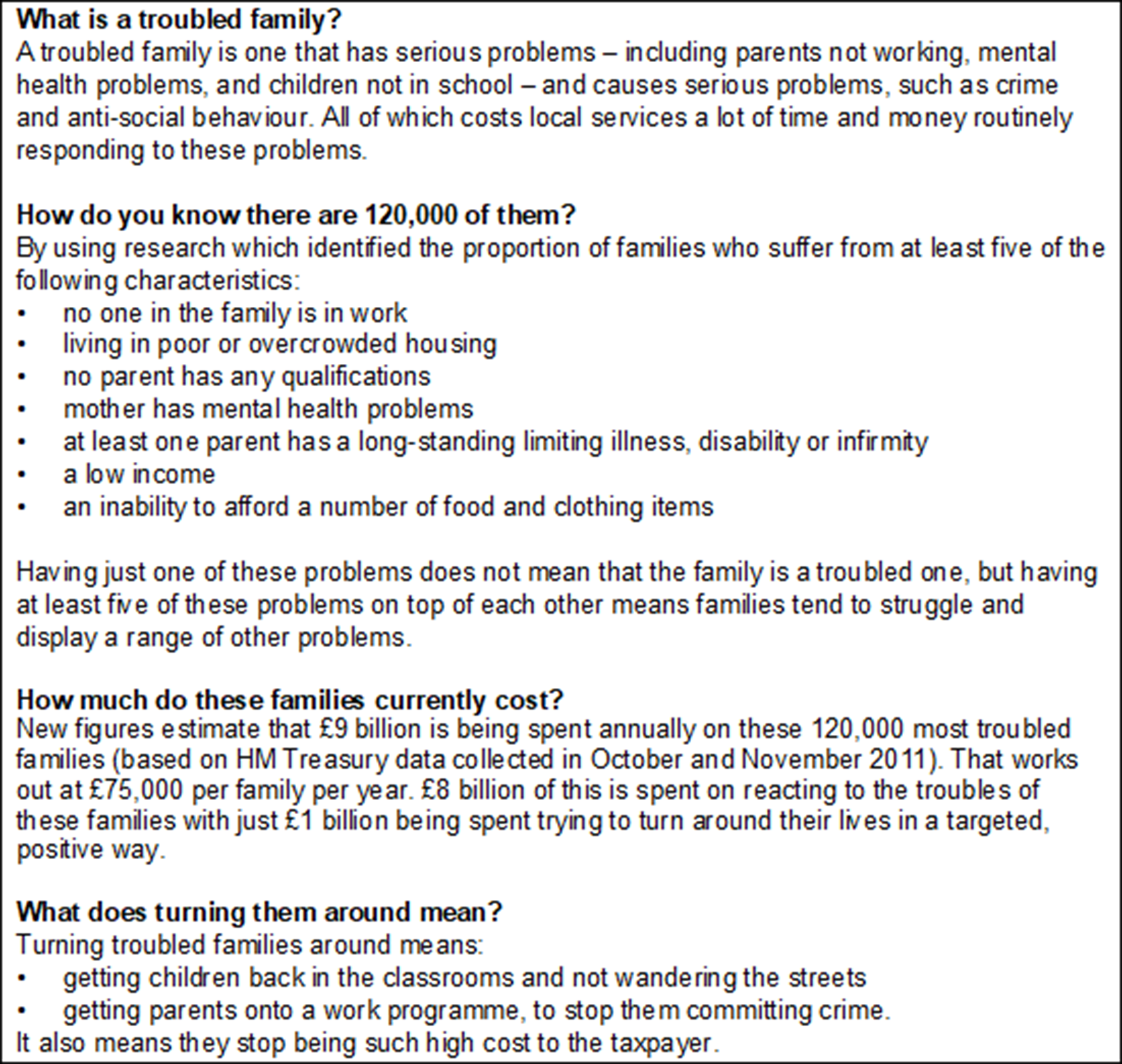 The Problems with Troubled Families: Rethinking the Analysis Behind the ...