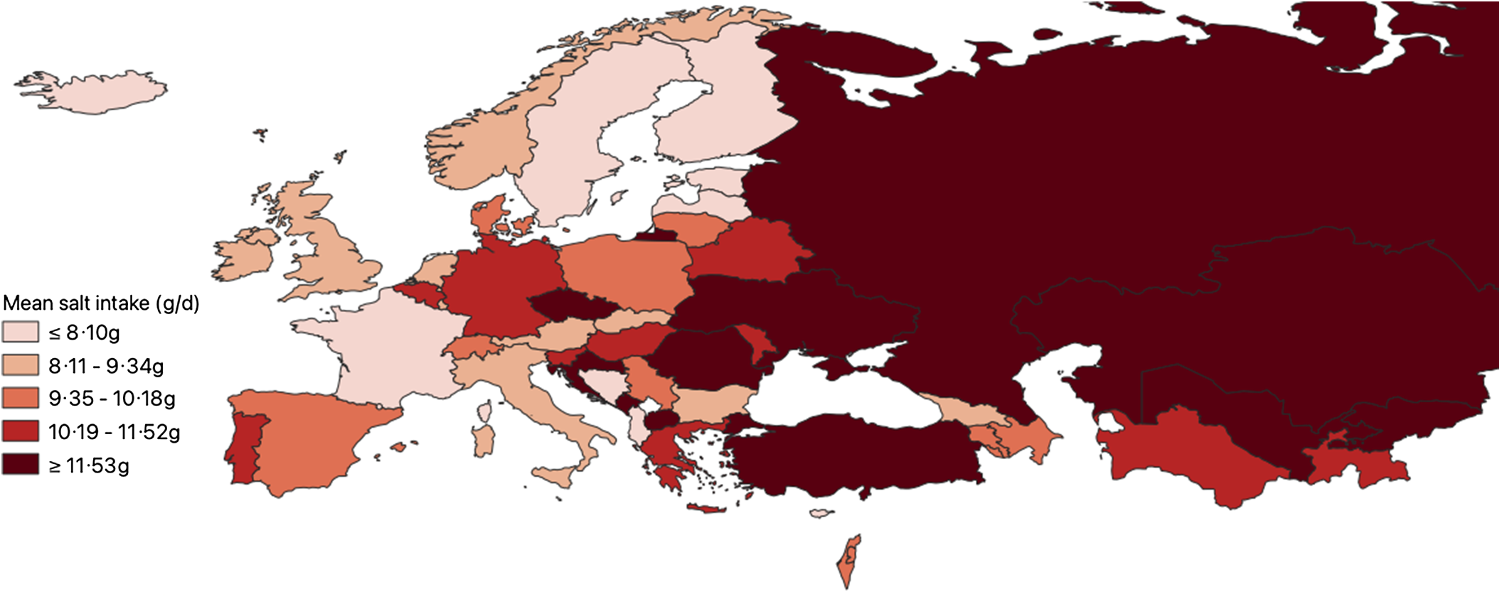 Population-level salt intake in the WHO European Region in 2022: a ...