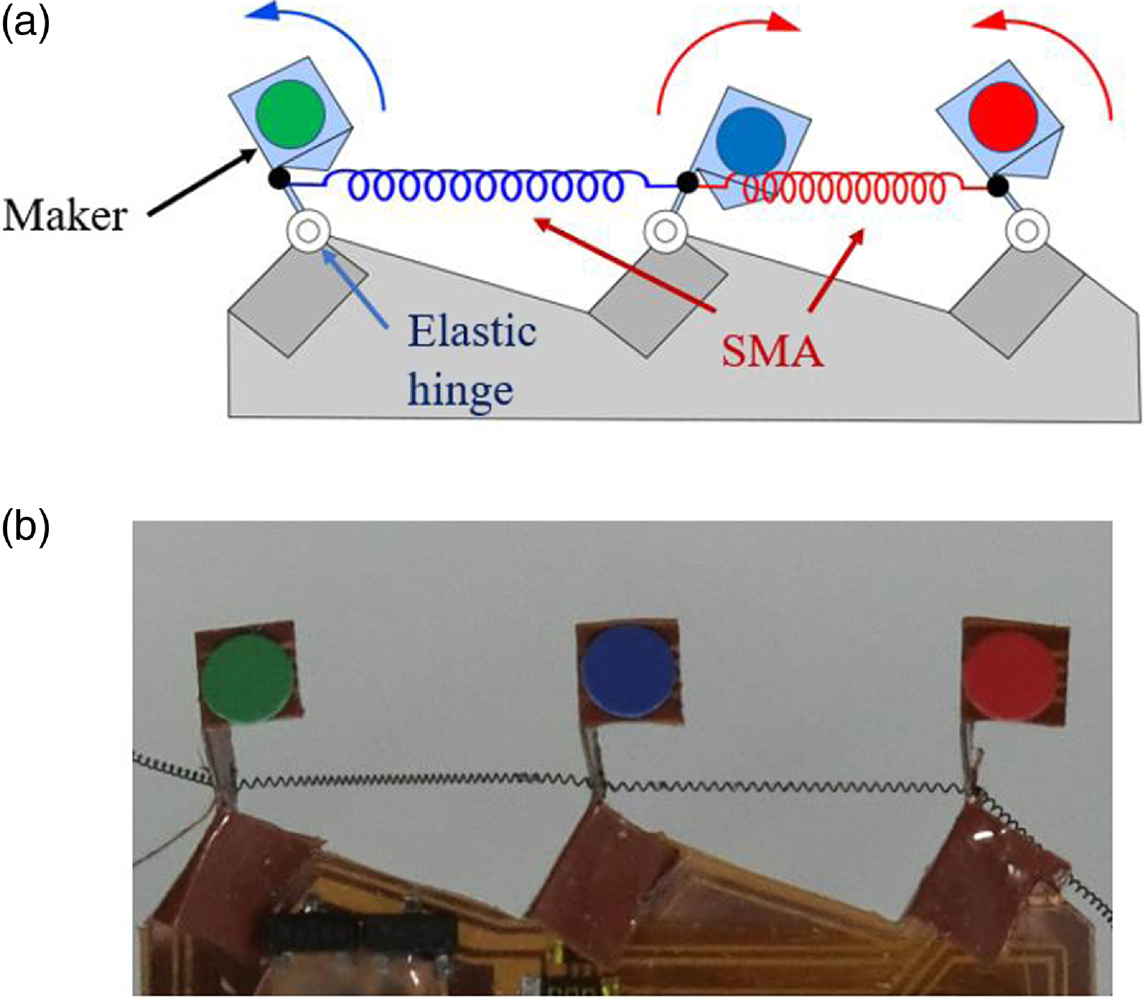 Micro-hexapod robot with an origami-like SU-8-coated rigid frame ...