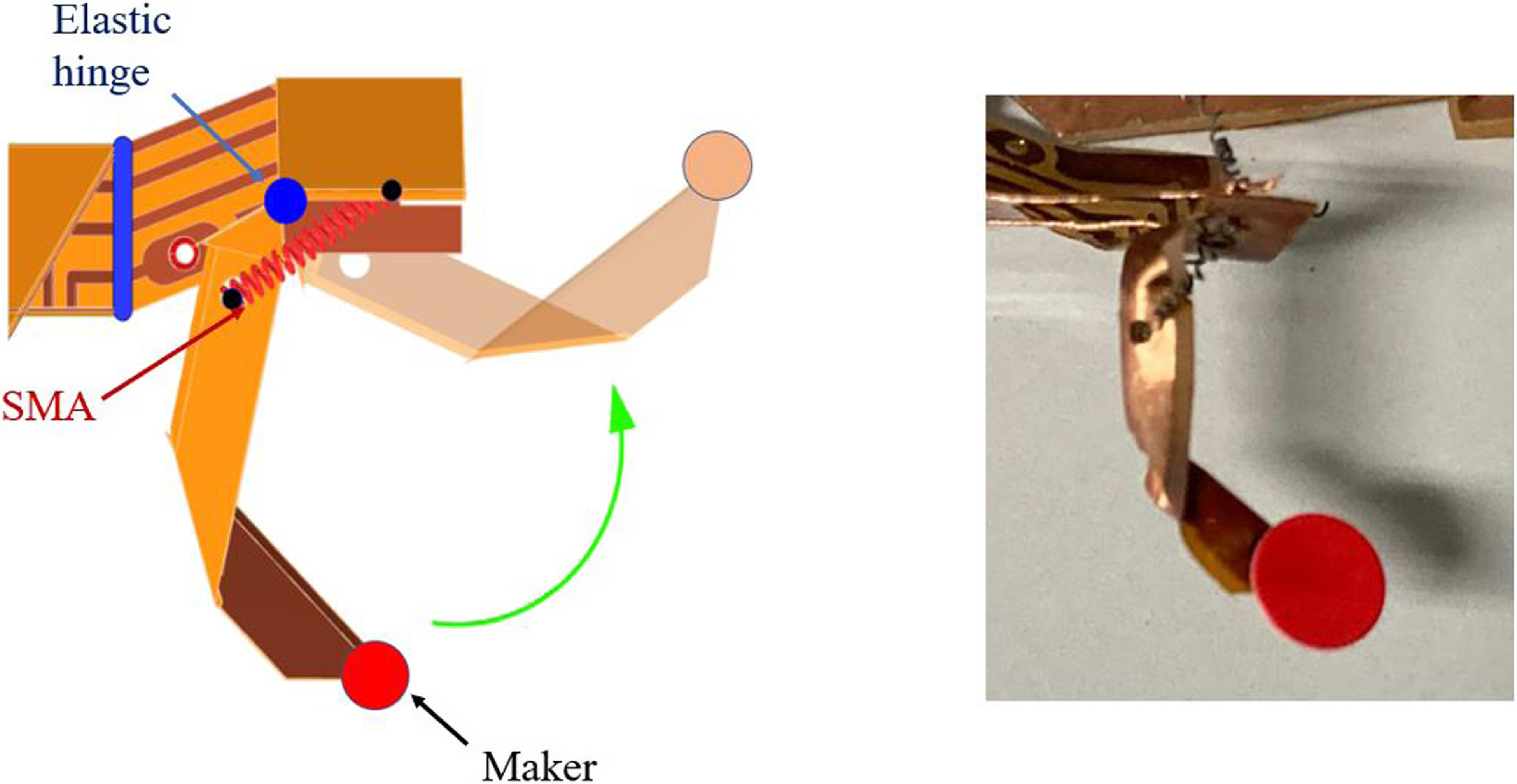 Micro-hexapod robot with an origami-like SU-8-coated rigid frame ...