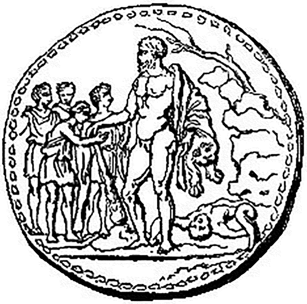 HERCULES SLAYING CACUS IN THE HYPOGEUM OF THE VIA DINO COMPAGNI, ROME ...