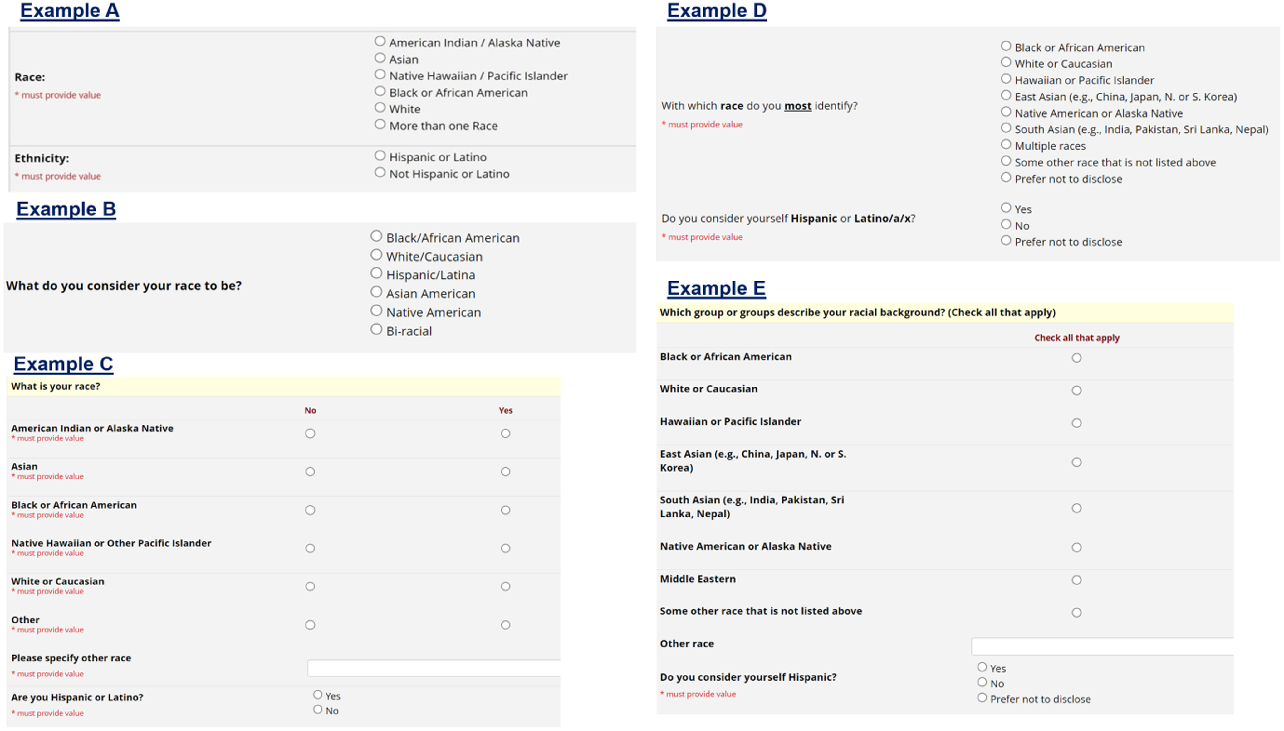Race, ethnicity, and considerations for data collection and analysis in ...