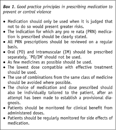 What is new in rapid tranquillisation? | Journal of Psychiatric ...