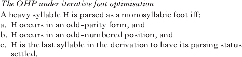 The odd-parity input problem in metrical stress theory* | Phonology ...