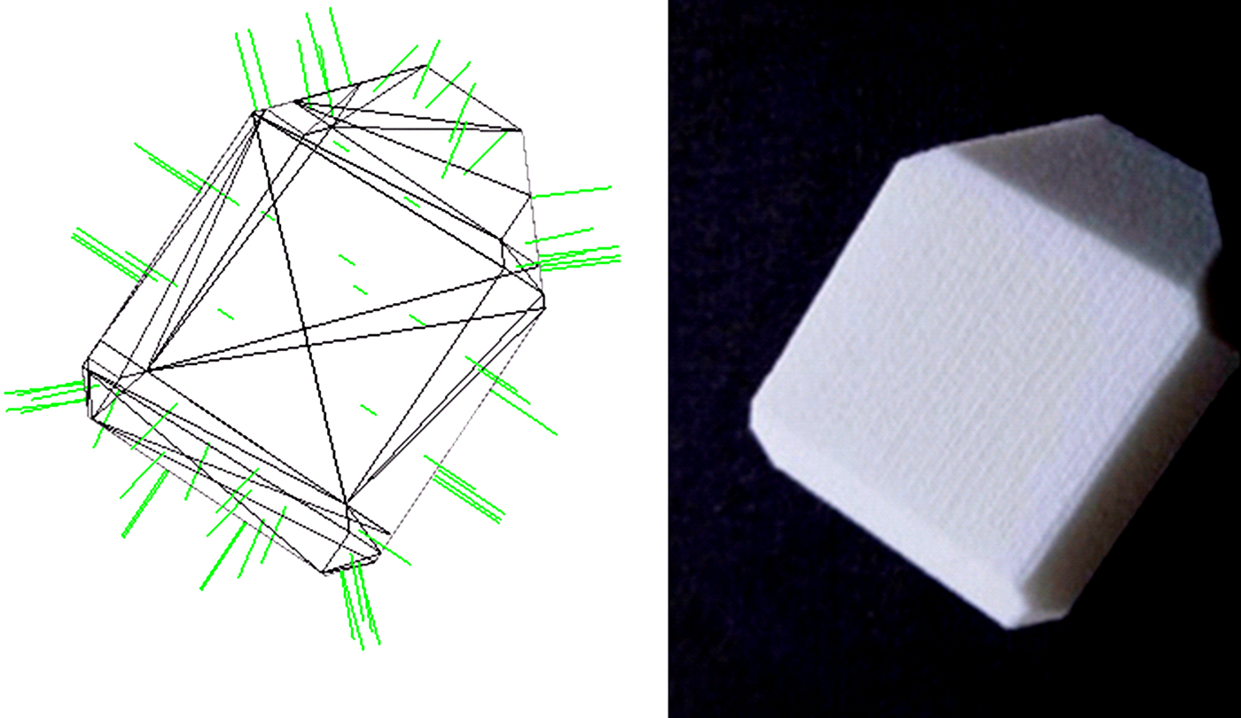 One-click preparation of 3D print files (*.stl, *.wrl) from *.cif ...