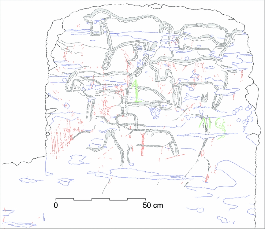 First Palaeolithic rock art in Germany: engravings on Hunsrück slate ...