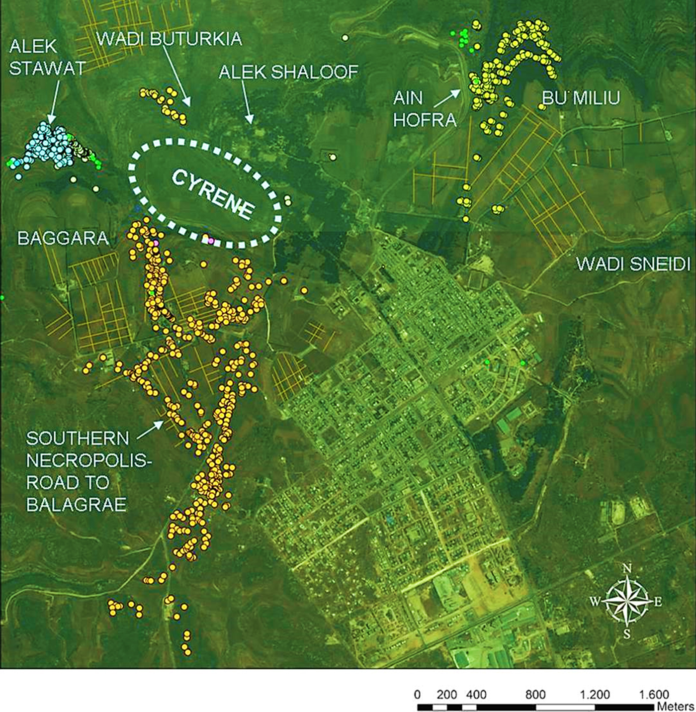 The main issues of the Cyrene necropolis and the use of remote sensing ...