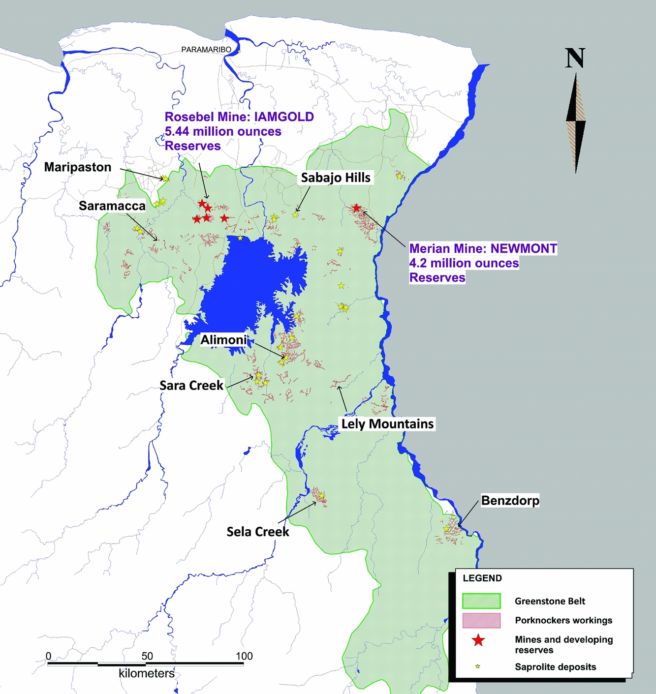 Gold deposits of Suriname: geological context, production and economic ...
