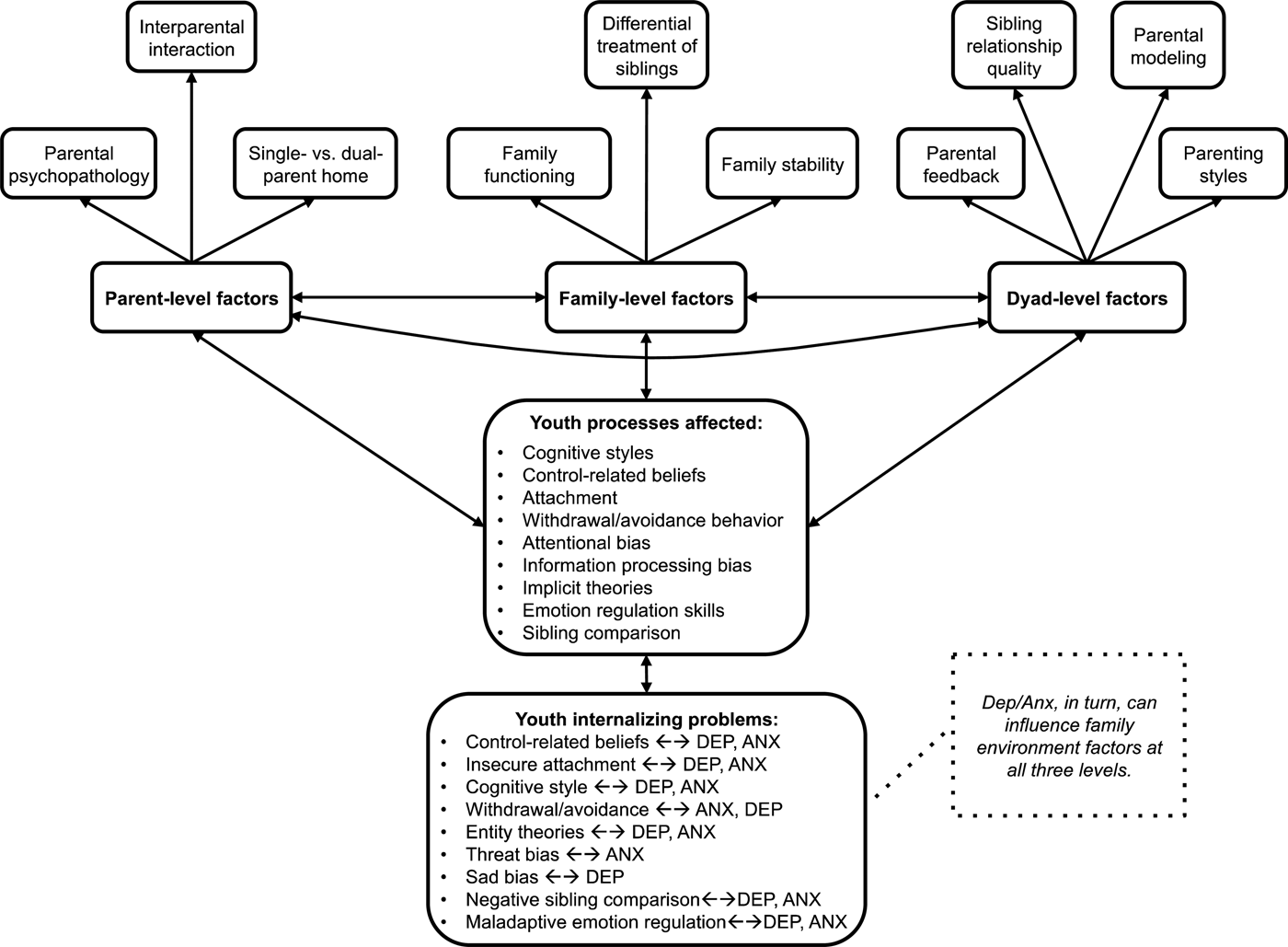 Family process and youth internalizing problems: A triadic model of ...