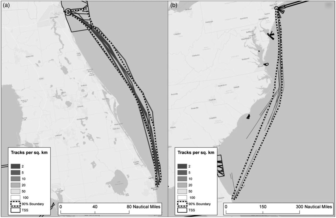 Maritime Route Delineation using AIS Data from the Atlantic Coast of ...