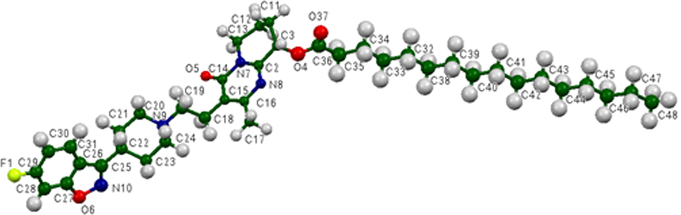Crystal structure of paliperidone palmitate (INVEGA SUSTENNA ...