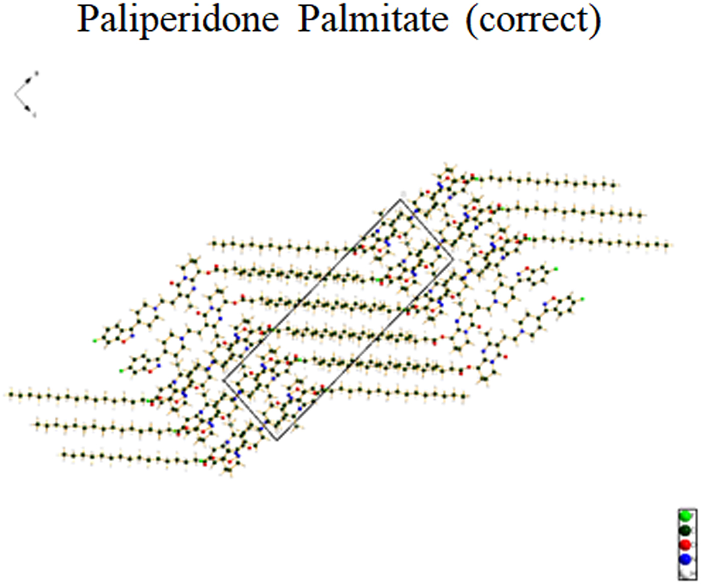 Crystal structure of paliperidone palmitate (INVEGA SUSTENNA ...