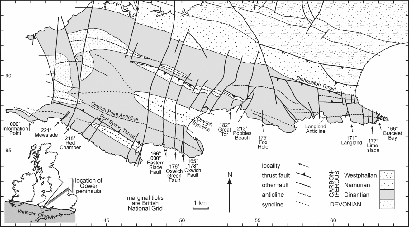 Fissure fills along faults: Variscan examples from Gower, South Wales ...