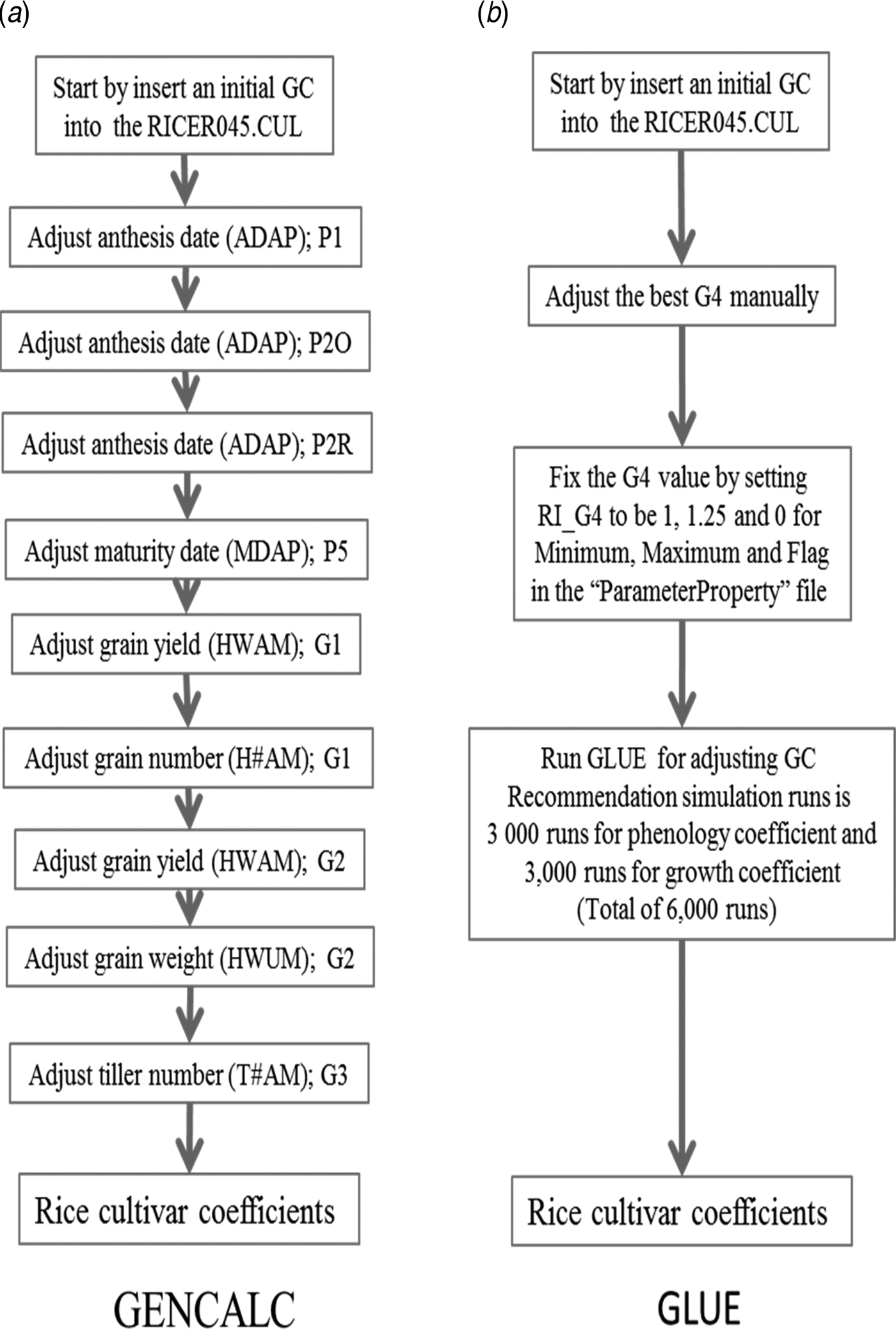 Methodology To Estimate Rice Genetic Coefficients For The Csm Ceres Rice Model Using Gencalc And